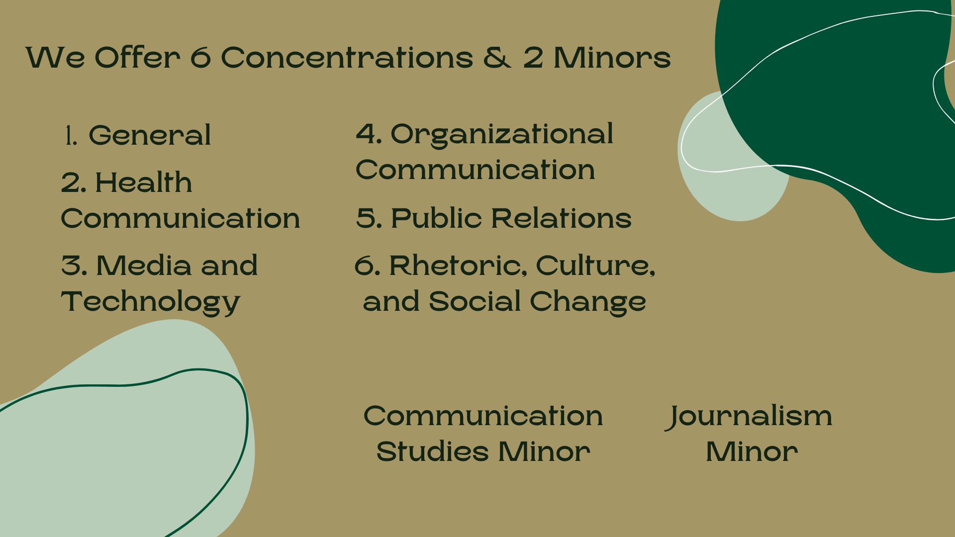 Department of Communication Studies - Communication Studies