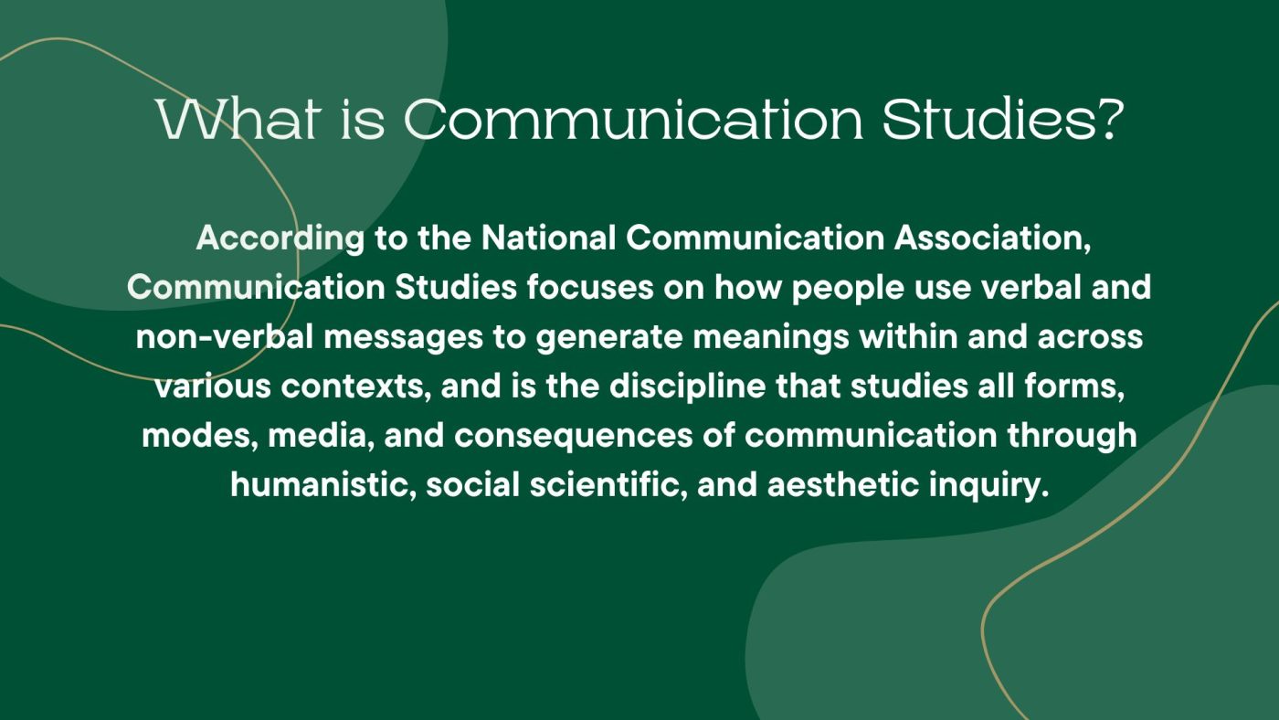Department of Communication Studies - Communication Studies